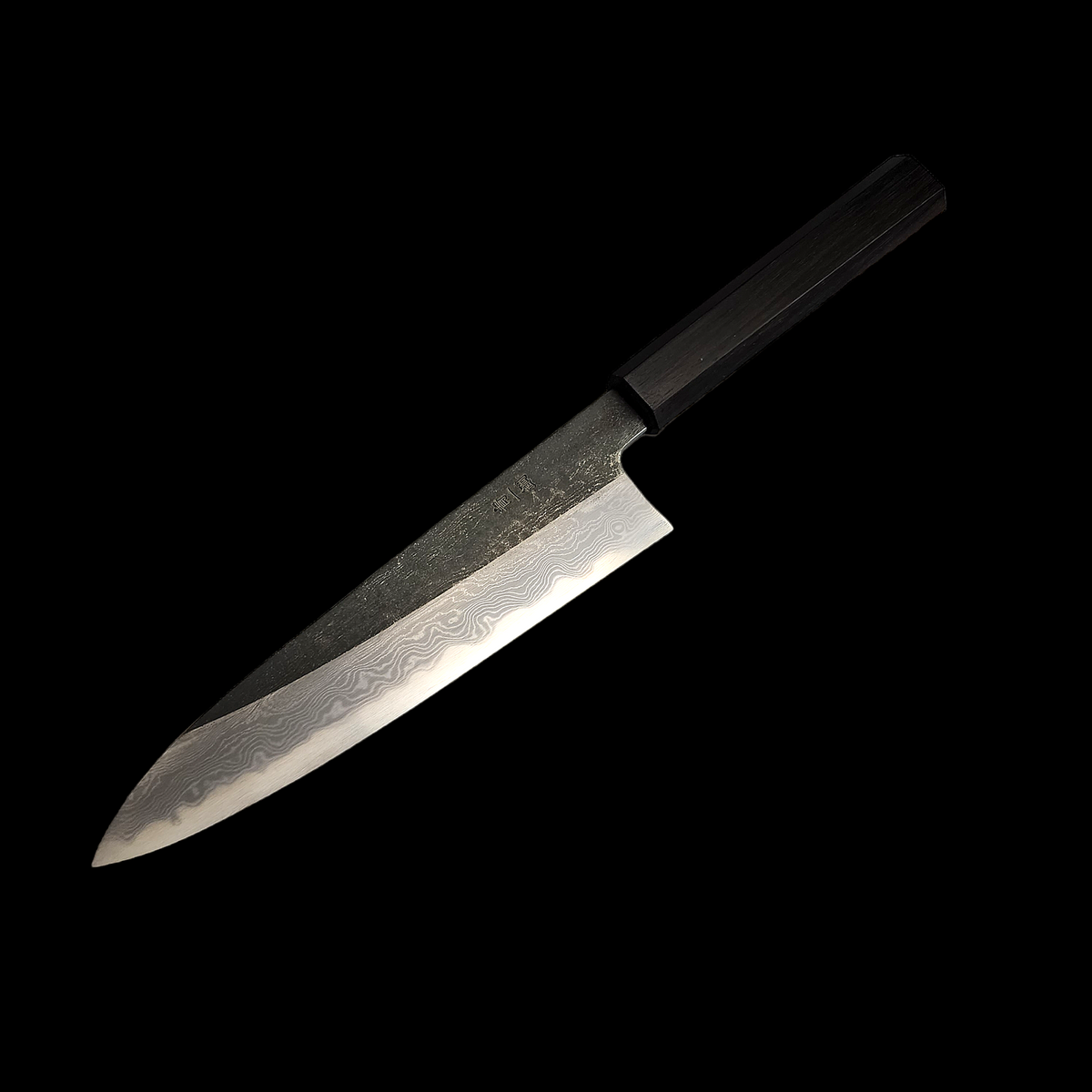Migoto Blue 1 Suminagashi Petty 195mm